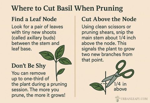 How to Prune Basil (the Right Way) for Bigger, Bushier Plants ...